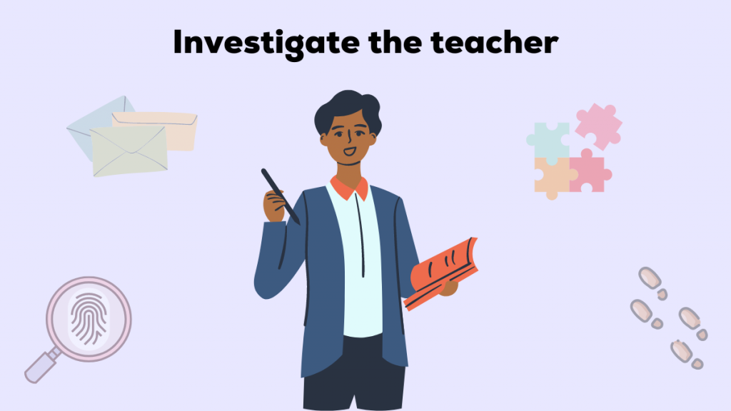 Ice-breaker : Investigate the teacher – It's English O'Clock!